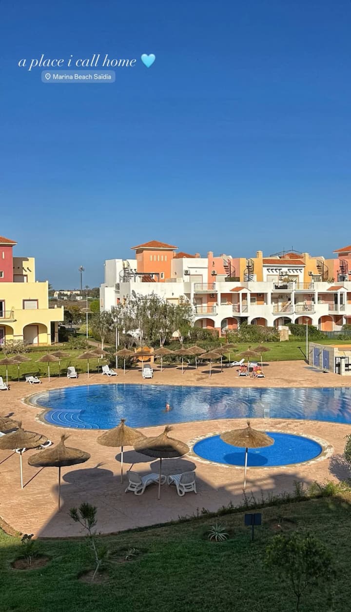Marina Luxe · Terrasse · Piscine · Clim - Saïdia