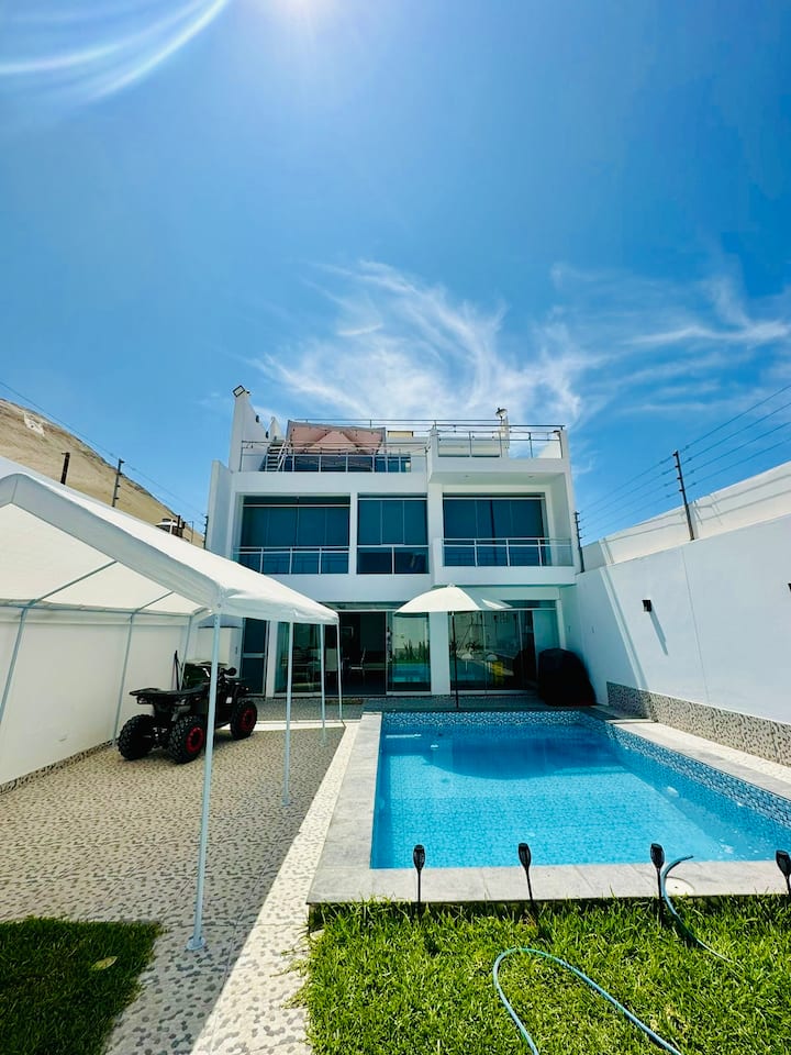 Casa De Playa, Piscina Y Terraza Sunset- Camaná - Camaná