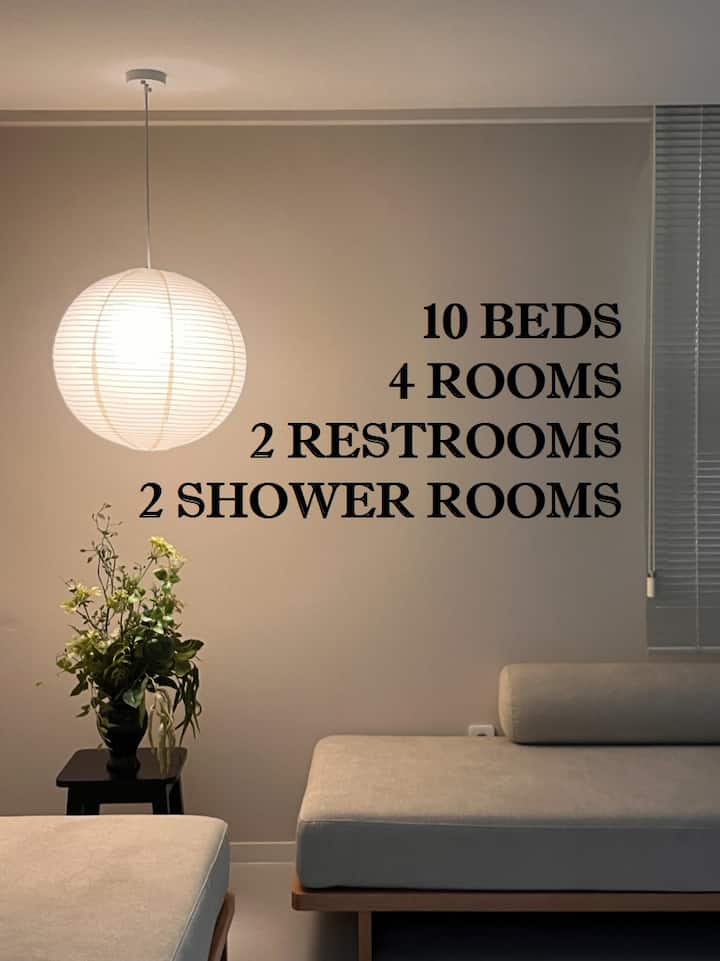 5 Min Busan Stn / One Bed Per Person / Entire 172㎡ - Busan