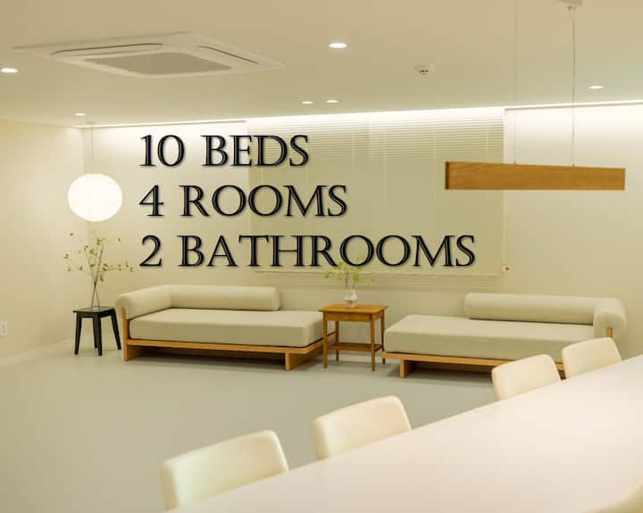 5 Min Busan Stn / One Bed Per Person / Entire 172㎡ - Busan