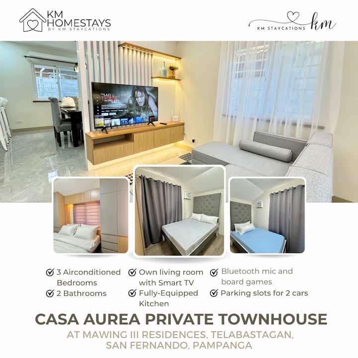 Casa Aurea | 3br Townhouse | 24 Hours Flexitime Ok - Angeles