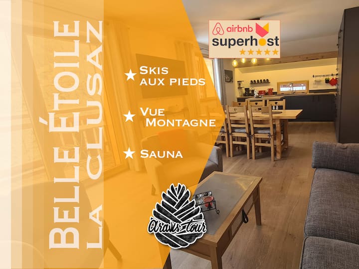 Appt La Belle ÉToile - Sauna, Skis Aux Pieds-6pers - La Clusaz