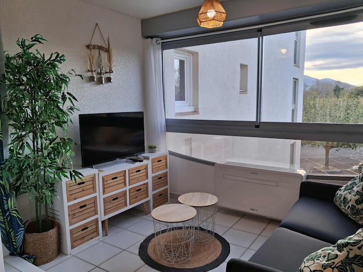 Appart 2/4 Pers. Wifi Clim, Parking Privé, Piscine - Argelès-sur-Mer