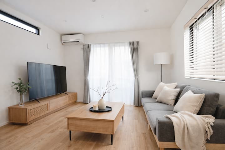 New! 新築 岡山駅徒歩10分 3ldk 一棟貸し 最大8名 トイレ2つ ファミリー歓迎 長期割引 - Okayama, Japan