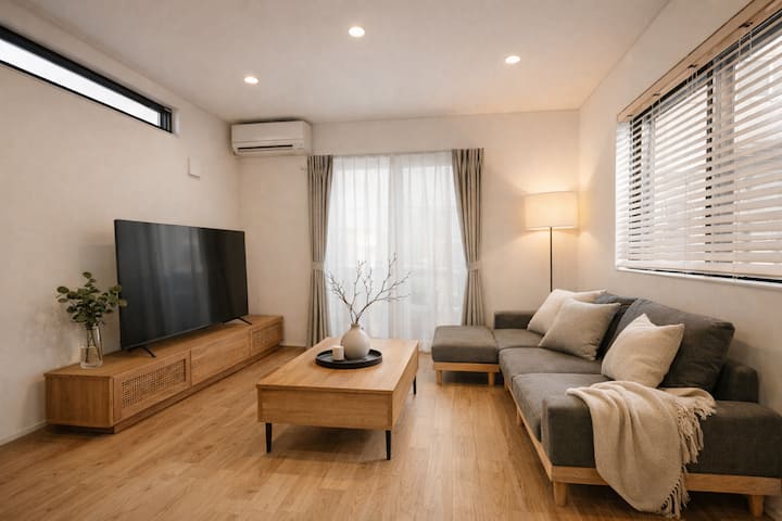 オープン割引！新築 岡山駅徒歩10分　87㎡一棟　最大8名　トイレ2つ　ファミリー大歓迎 - Okayama, Japan