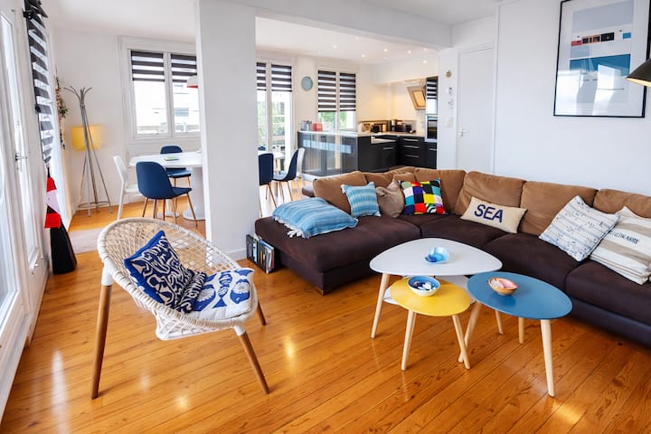 Maison Vue Mer•plage à 50 M• 8 Pers Côte De Nacre - Bernières-sur-Mer