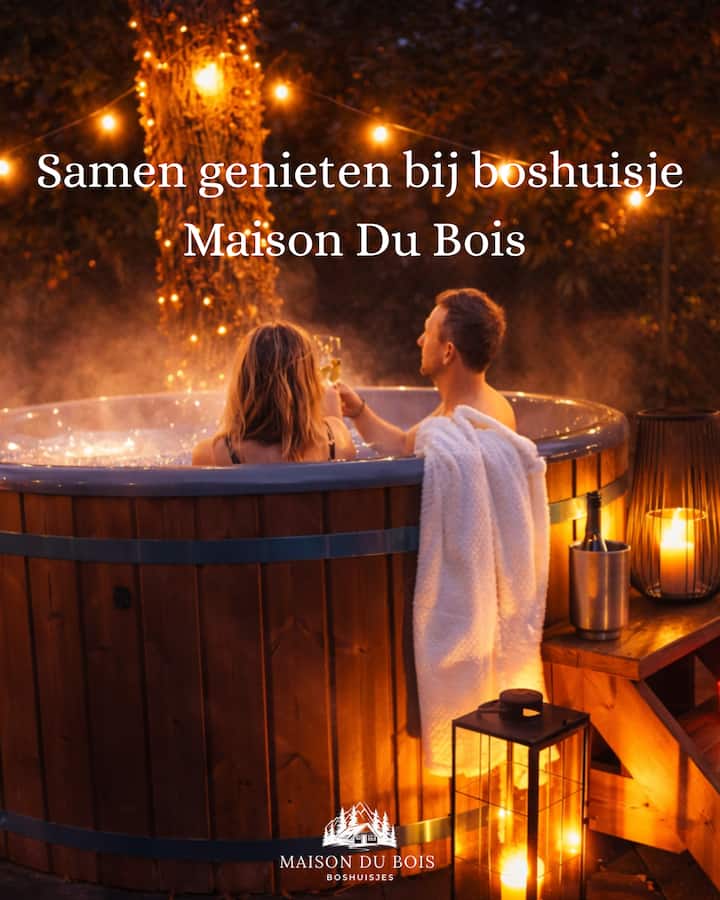 Luxe Houten Wellness Boshuisje Met Hottub - Niederlande
