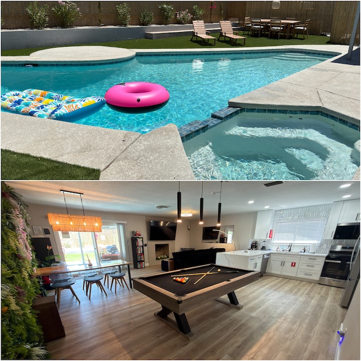 Garden Getaway 6bd / 3br Xlpool/spa Gameroom - Las Vegas