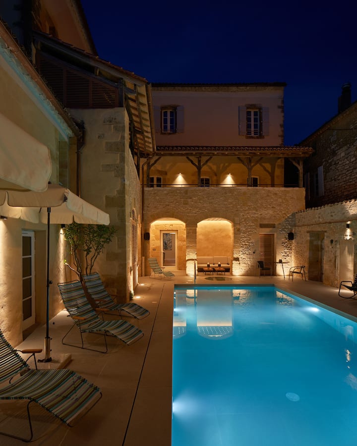 Moderne Eleganz: Hotel Im Herzen Von Monpazier - Monpazier