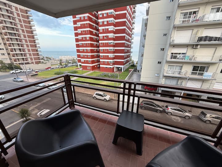 Depto. Vista Al Mar-playa Grande-3 Amb.-y Cochera - Mar del Plata
