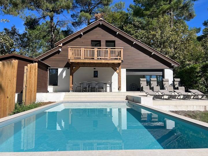 Hautes Rives House - Piscine - Biscarrosse
