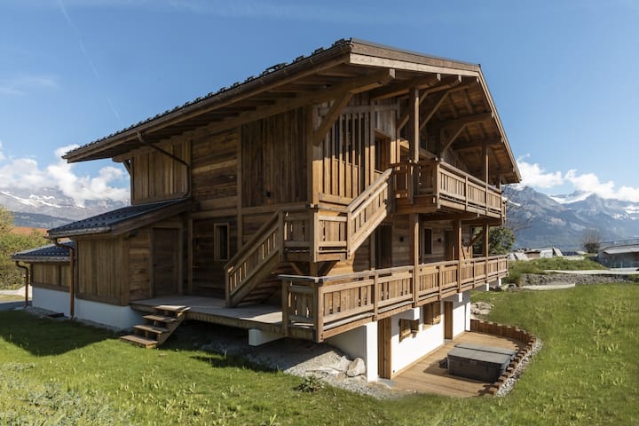 Chalet Suzane – Panorama Mont-blanc & Jacuzzi - Combloux