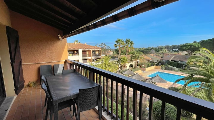 T2 Mezzanine Climatisé - Résidence Avec Piscine - Porquerolles