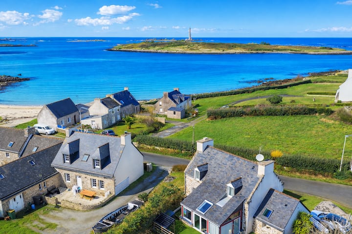 Charmante Maison Avec Vue Imprenable Sur La Mer Et - Plouguerneau