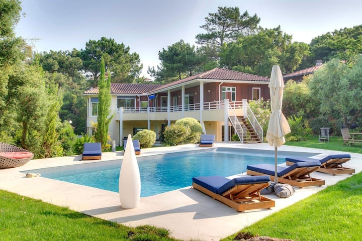 Villa Sunset - Piscine, Plage à 200m Et Vue Dunes - Hossegor