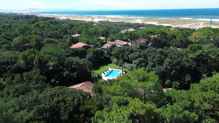 Villa Sunset - Piscine, Plage à 200m Et Vue Dunes - Hossegor