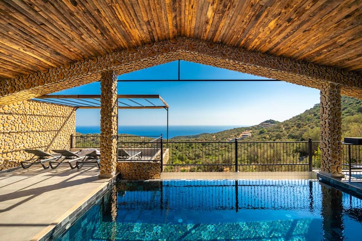 Doğa İçInde Huzurlu Eşsiz Villa - Kalkan