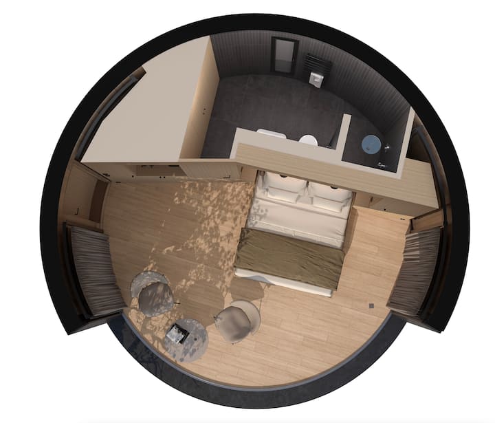 Logement Insolite Lumipod - Terrasse - Gordes