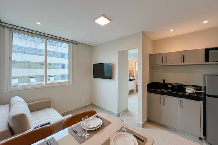 Apto Novo Com Estacionamento E A/c - Belo Horizonte