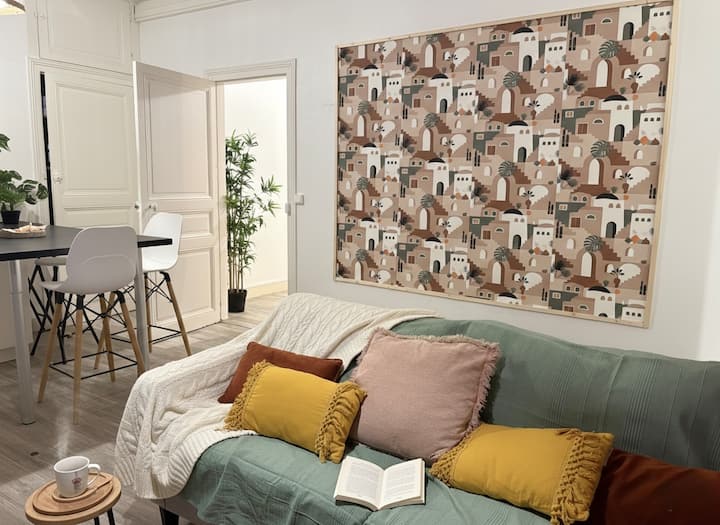 La Casa Mexico - Parking Privé Gratuit & Terrasse - Trignac