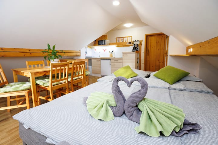 Trisa Apartments - Attic Apt. With Balcony (A3) - Stara Fužina