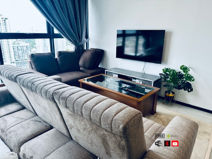 Stylish 3r2b 10pax Infinity Pool @Urban Georgetown - George Town