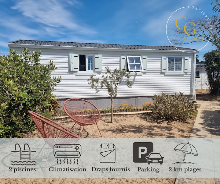 Mh172 Bungalow Confort *Clim *Piscines *2km Plages - Vendée