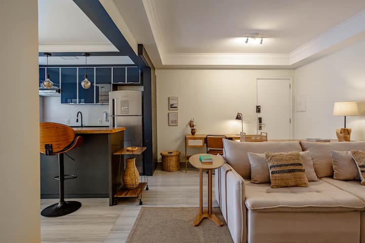 Lindo Com 2 Quartos Em Prédio Moderno No Brooklin - São Paulo