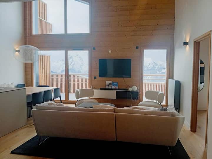 Chalethighvista Alpe D'huez Breathtaking Penthouse - L'Alpe d'Huez