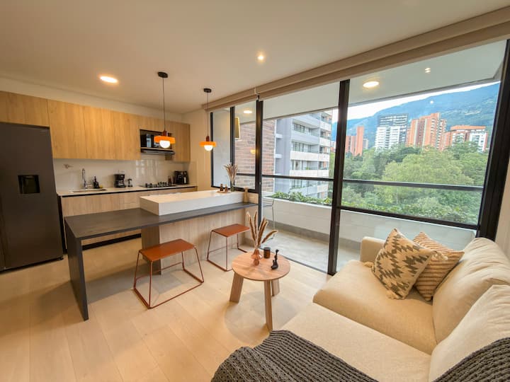 Apto Nuevo Piso 12 | Vista Panorámica | El Poblado - Envigado