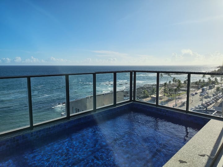 Flat Beira-mar Em Ondina - Completamente Novo - Rio Vermelho