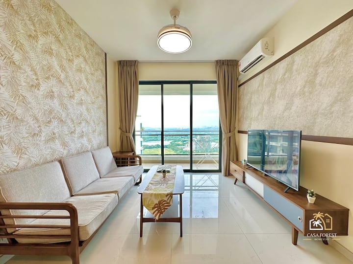 35 Ataraxia Park 3 @ Forest City/2br/3pax/balcony - Kukup