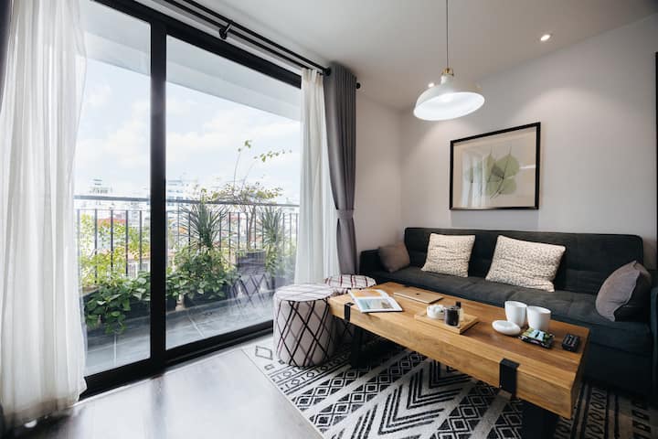 (Bc04b) 1br Service Apt| Fully Equipt| Workspace - China