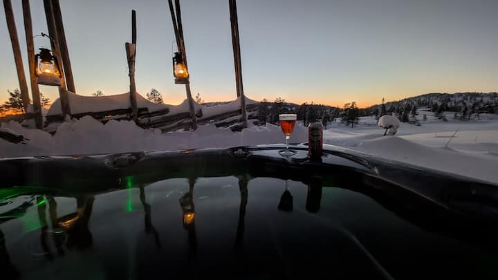 Fjellhytte Med Boblebad Og Utsikt På Blefjell - Norvège