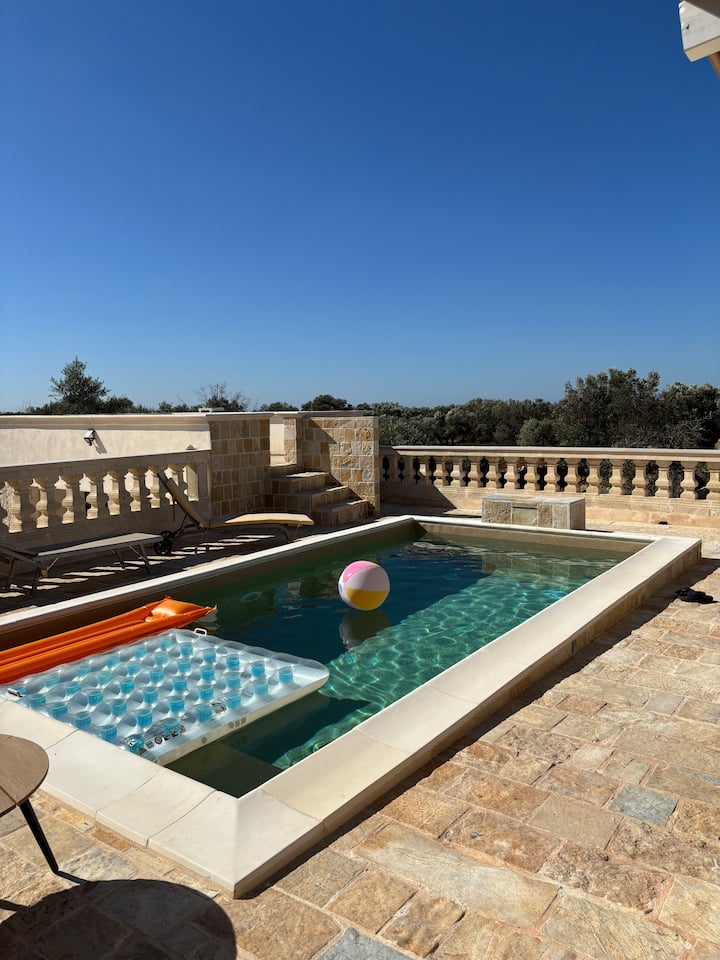Trullo Für Kleine Familie Mit Pool, Außendusche - Campomarino
