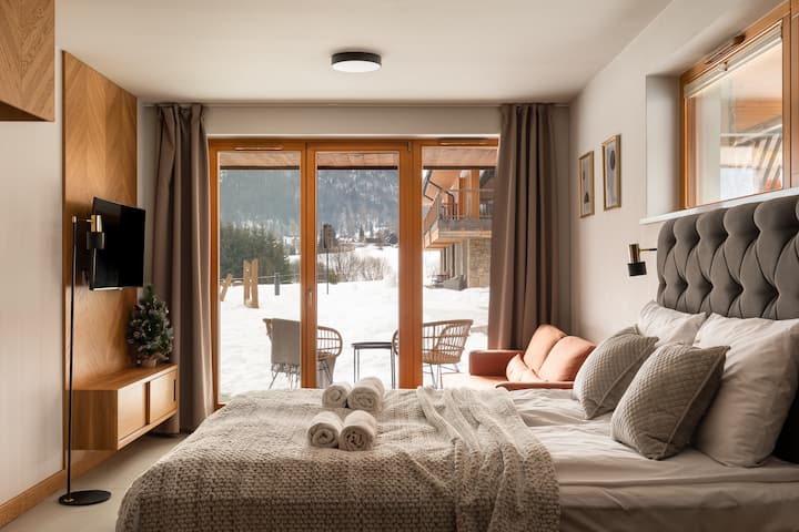 Polana Resort C06 | Fireplace | Mountain View - Kościelisko