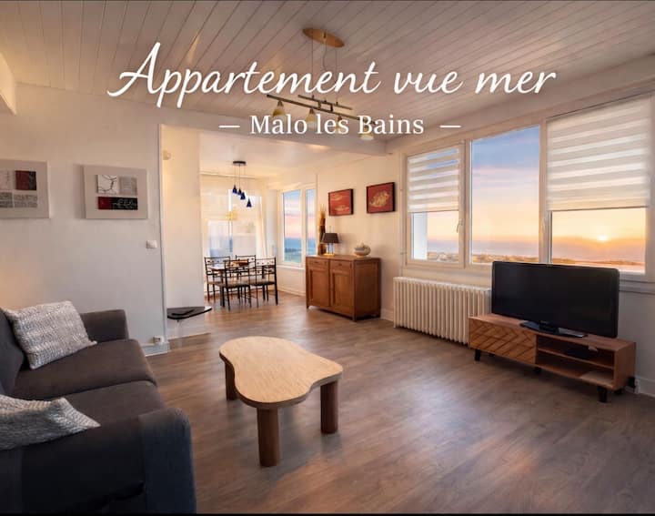 Appartement Malouin Lumineux Face à La Mer - Armbouts-Cappel