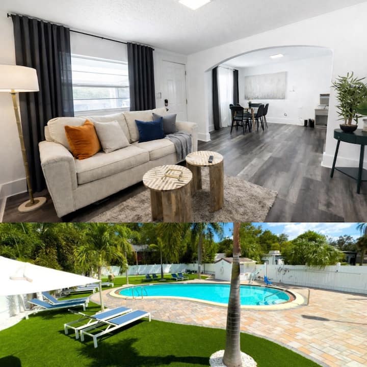 2b1b Stylish Little House With Pool • Pets Ok #511 - Clearwater, FL