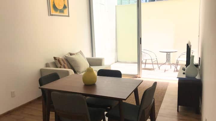 Cozy Two Bed Condo With Balcony In Santa Fe - Mexico City