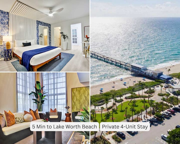 5 Min To Beach, Private 4-unit Building - Lake Worth, FL