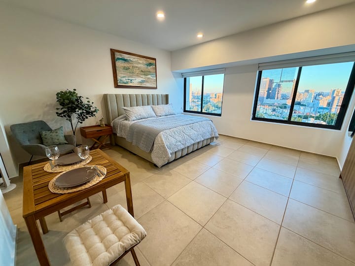 Loft Nuevo Con Vista Panorámica Coordenada Country - Mexico