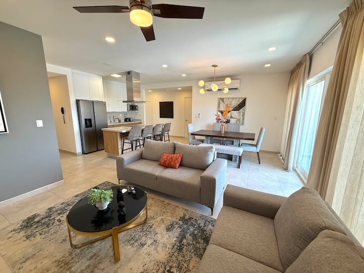 Central Apt | 3br 3.5ba | Pool & Gym | 6th Floor - Hermosillo
