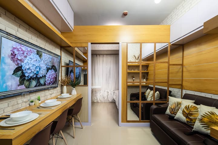 Scandinavian-themed Condo Unit At Grass Residences - Quezon City