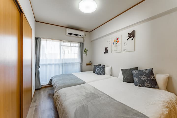 5 Beds/max7ppl/44㎡/5-min Walk To Okaido/matsuyama - Matsuyama