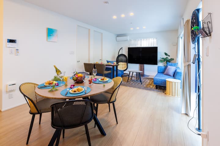 【最大12名】bbq＆ダーツ完備｜今帰仁村の一棟貸し｜グループ・家族に最適 - Nagó