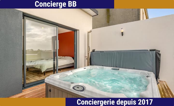 Dbx-maison Neuve Avec Jacuzzi à 300 M De La Plage - Plouguerneau