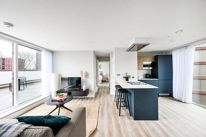 Argyl | Modern 2bed With Balcony & Elevator - Greenwich