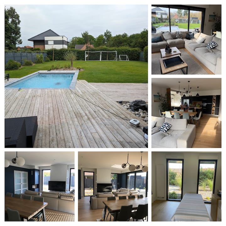 Maison Familiale Avec Piscine & Grand Jardin - Lille