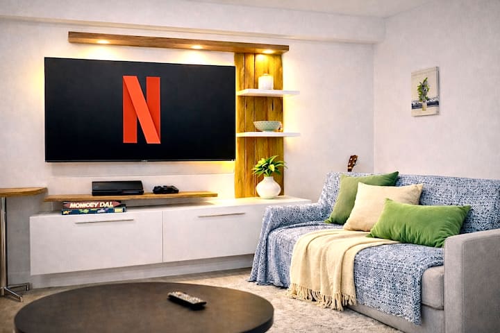 Big 1br Queen Bed City View Wi-fi+work Desk - Quezon City