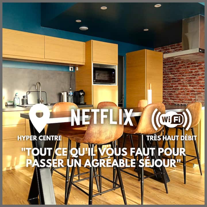 Appartement Chaleureux Centre Ville + Parking - Valenciennes